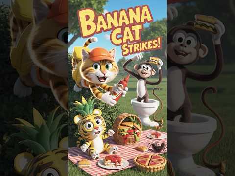 Funny Zoo Animals! 🤪 A Picnic Full of Chaos! Wild Outdoor Adventures! #PineappleTiger #ToiletMonkey💥