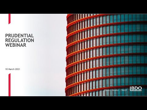 Prudential Regulation Webinar | BDO Webinar | 10 March