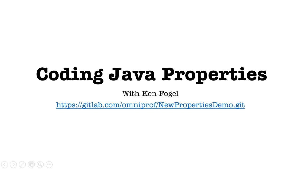 Coding Java Properties