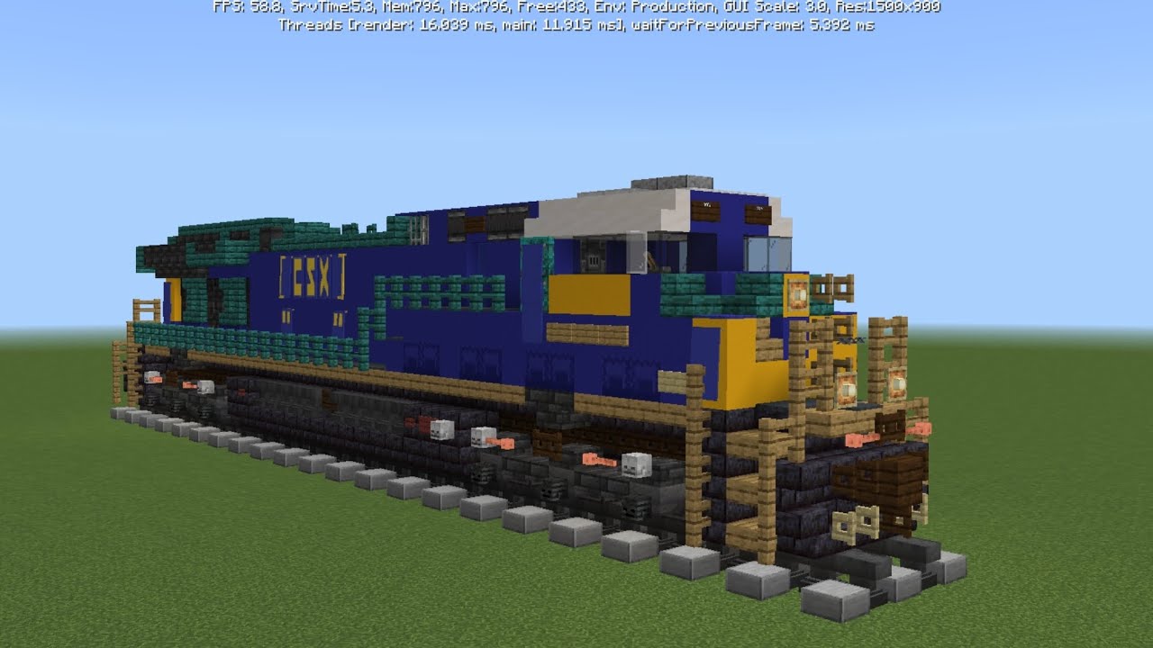 CSX 3407 ET44AH Minecraft Tutorial [Updated]
