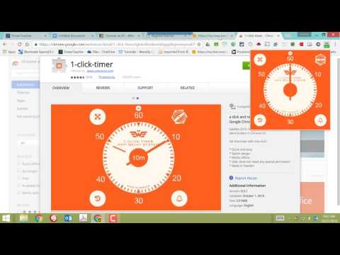 1 Click Timer Google Chrome Extension