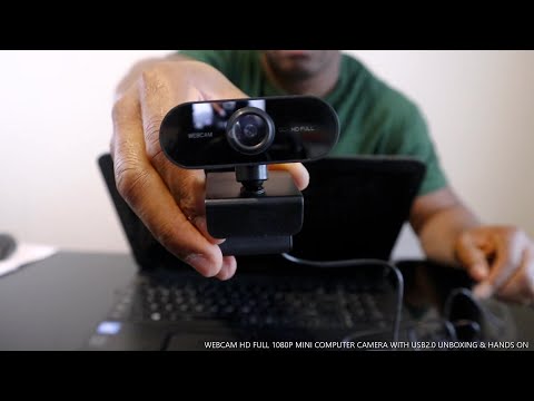 WEBCAM HD FULL 1080P MINI COMPUTER CAMERA WITH USB2.0 UNBOXING & HANDS ON