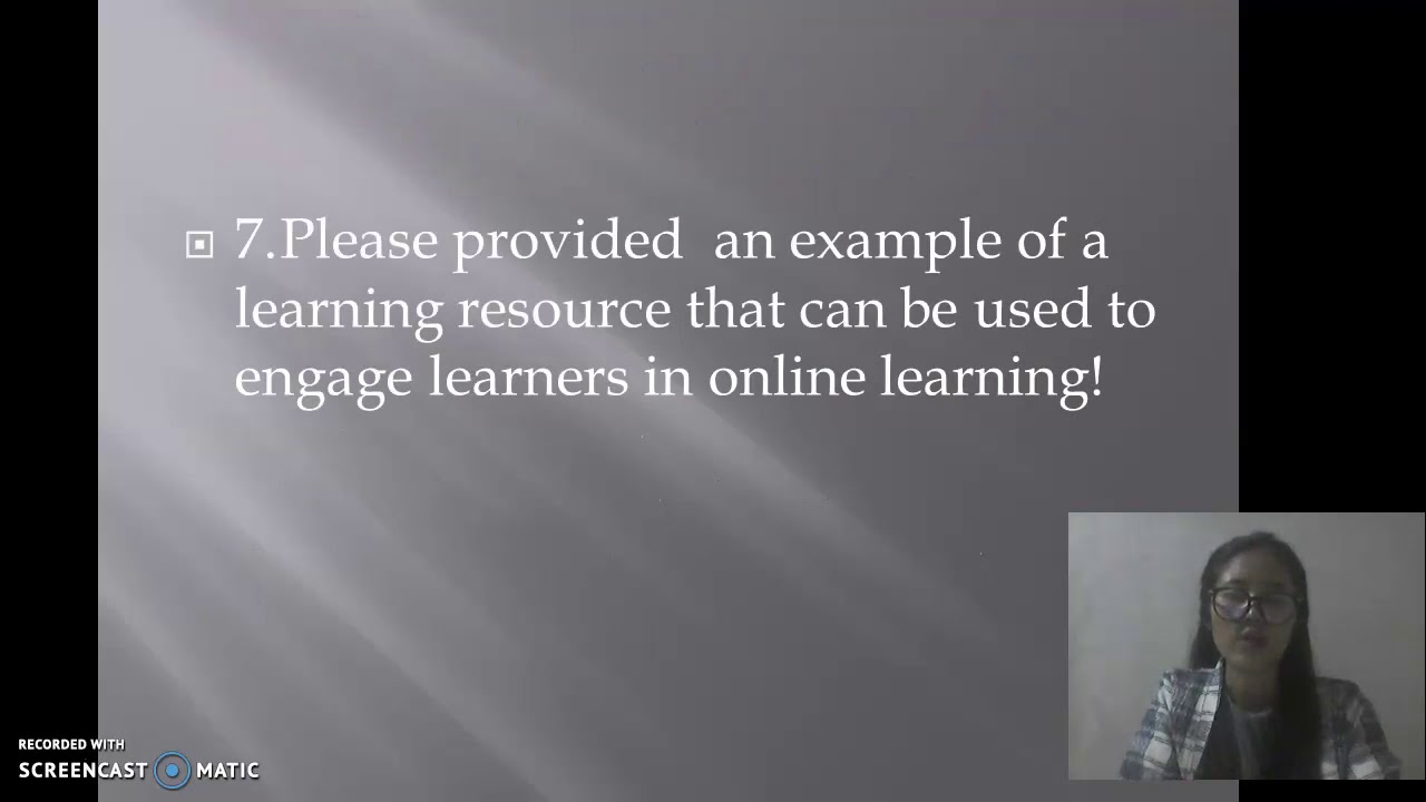 E-learning ( Comprehension Check Section)