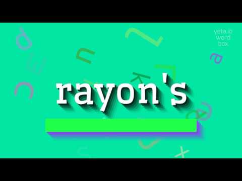 RAYON'S - HOW TO SAY RAYON'S?