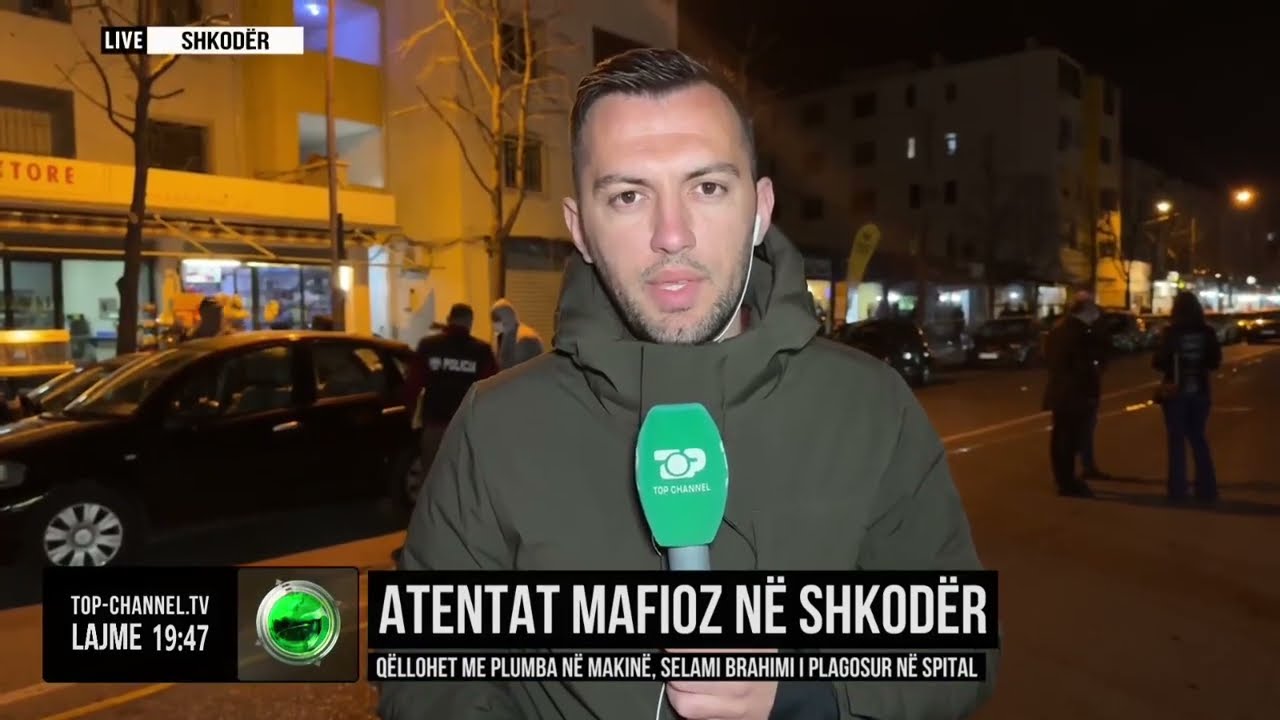 Top Channel/ Atentat mafioz në Shkodër/ Qëllohet me plumba në makinë ... Top Channel/ Atentat mafioz në Shkodër/ Qëllohet me plumba në makinë ...