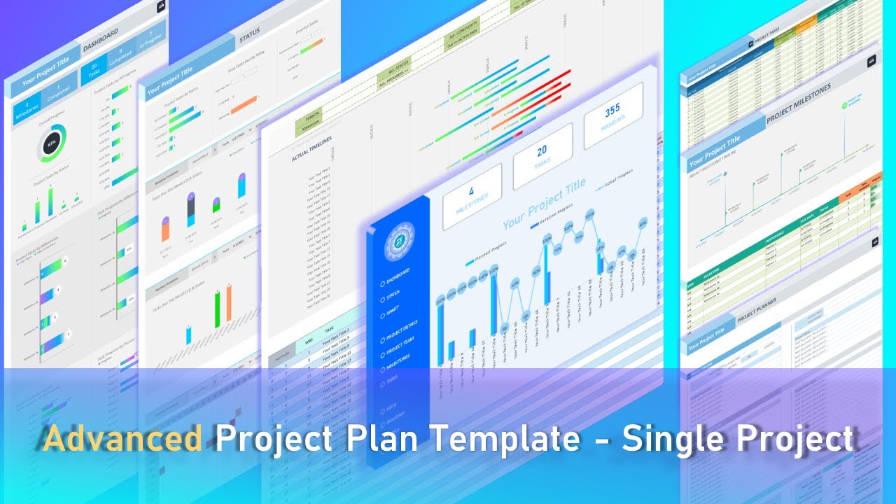 Advanced Project Plan Template - Single Project