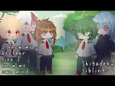 I know my brother (sister) like I know my own mind | bnha mha | gc | shigadeku siblings | fan_mks 🌿