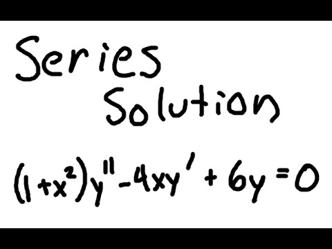 Series Solution Differential Equations (Example 2)