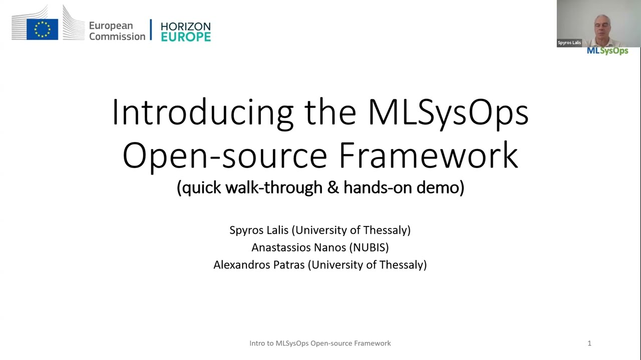 Live launch of the MLSysOps open-source framework!