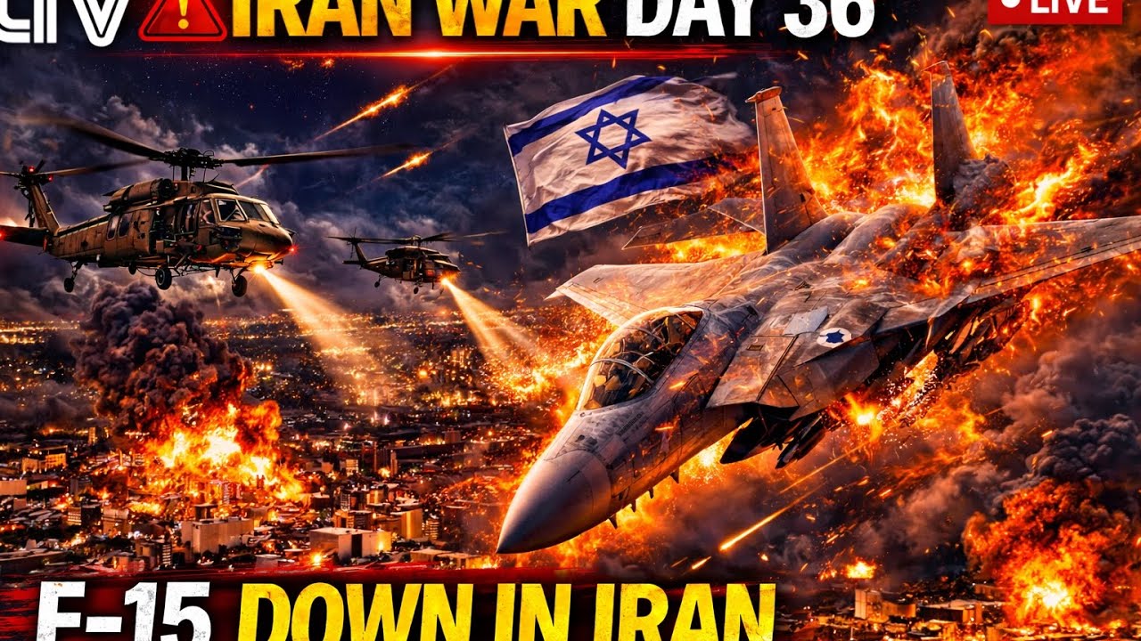 IRAN WAR DAY 36: F-35 DOWN IN IRAN — PILOT MISSING, ISRAEL STRIKES OIL SITES, LEBANON WAR ESCALATES