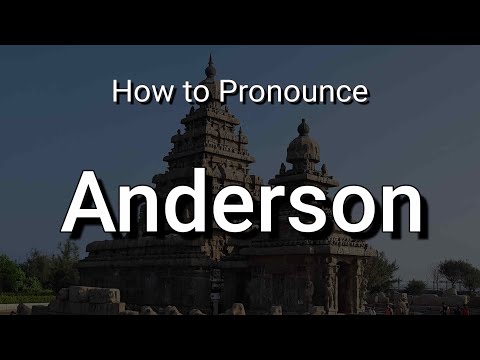 Anderson - Pronunciation and Meaning
