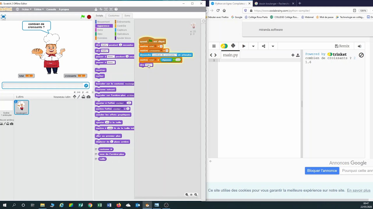 scratch vs python ex1