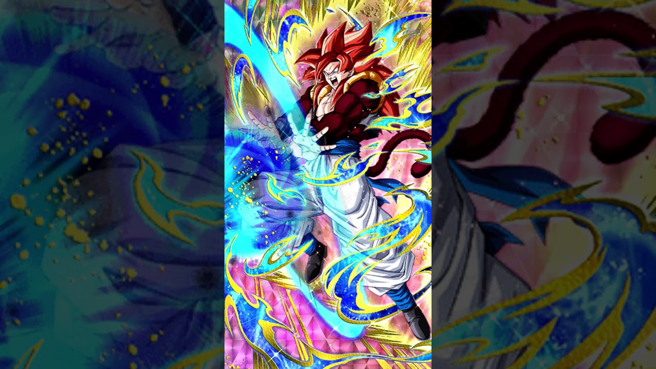 Dragon Ball Z Dokkan Special Sticker Animation TEQ Super Saiyan 4 Gogeta