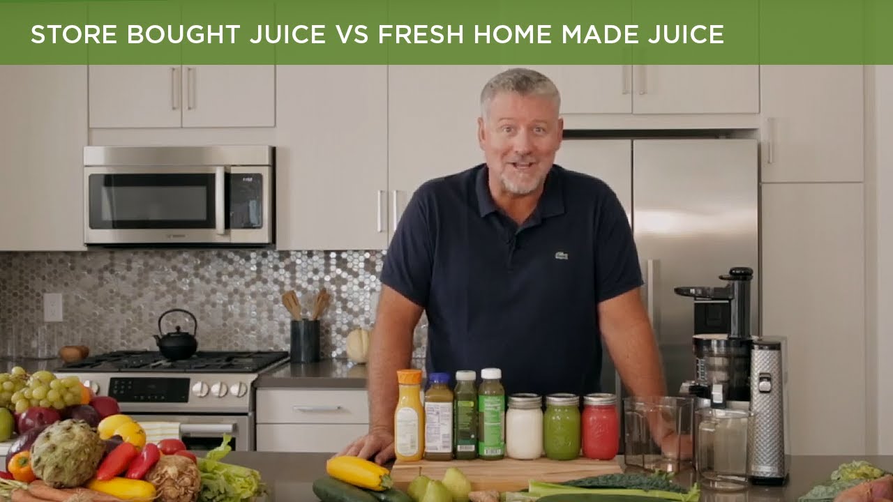 Store Bought Juice VS  Fresh Home made Juice