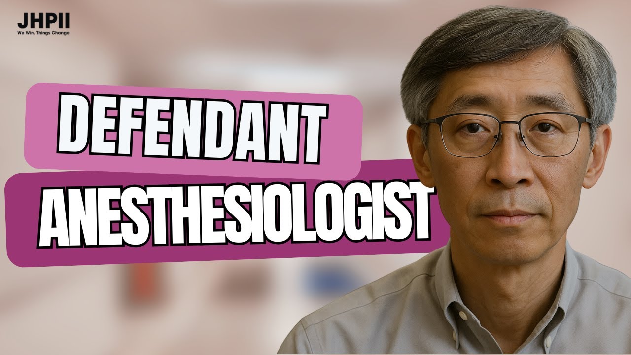 Deposition of Yong S. Lee, MD: Anesthesiologist at OrthoAtlanta