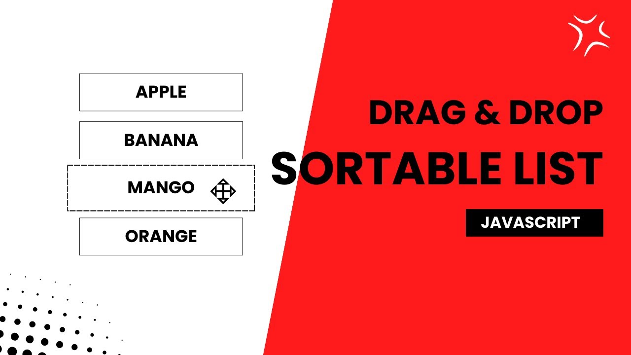 Creating a Drag and Drop Sortable List in JavaScript - No Library Needed!