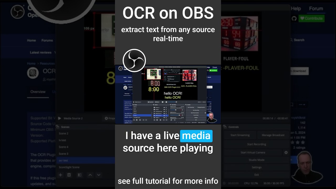 OBS OCR plugin Extract Text from any source! #tutorial #obs