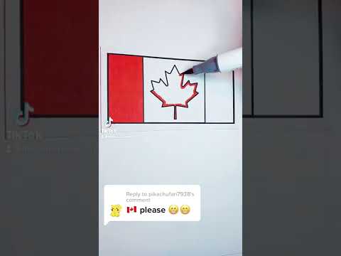 #canada #flag #coloring #satisfying #shorts #fypã‚· #foryou