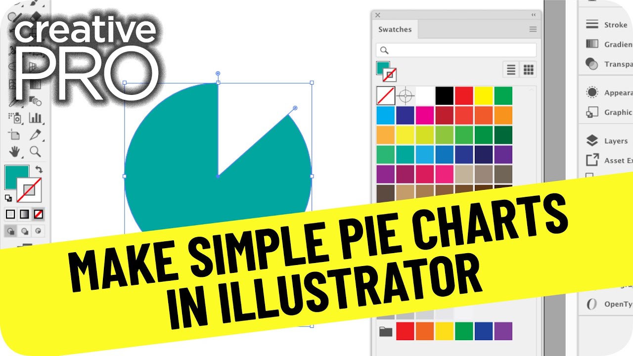 Create a Simple Pie Chart in Illustrator ft. Jason Hoppe // CreativePro Live