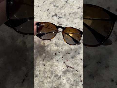 Womenโs polarized Rayban sunglasses Amazon review #beach #rayban #youtubeshorts #sunglasses #cute
