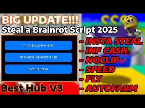 Steal a Brainrot Script GUI / Hack (INSTANT STEAL, SPEED, NOCLIP, AND MORE) *PASTEBIN*