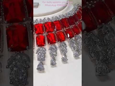 Beautiful artificial gemstone jewelry sets available