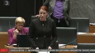 Maja Dimitrovski - razprava ob interpelaciji ministra za notranje ...