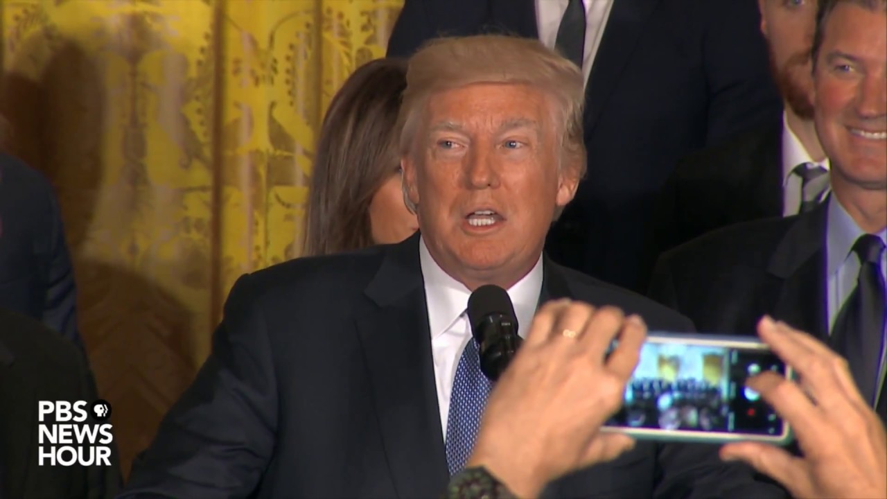 WATCH: NHL champion Pittsburgh Penguins visit White House