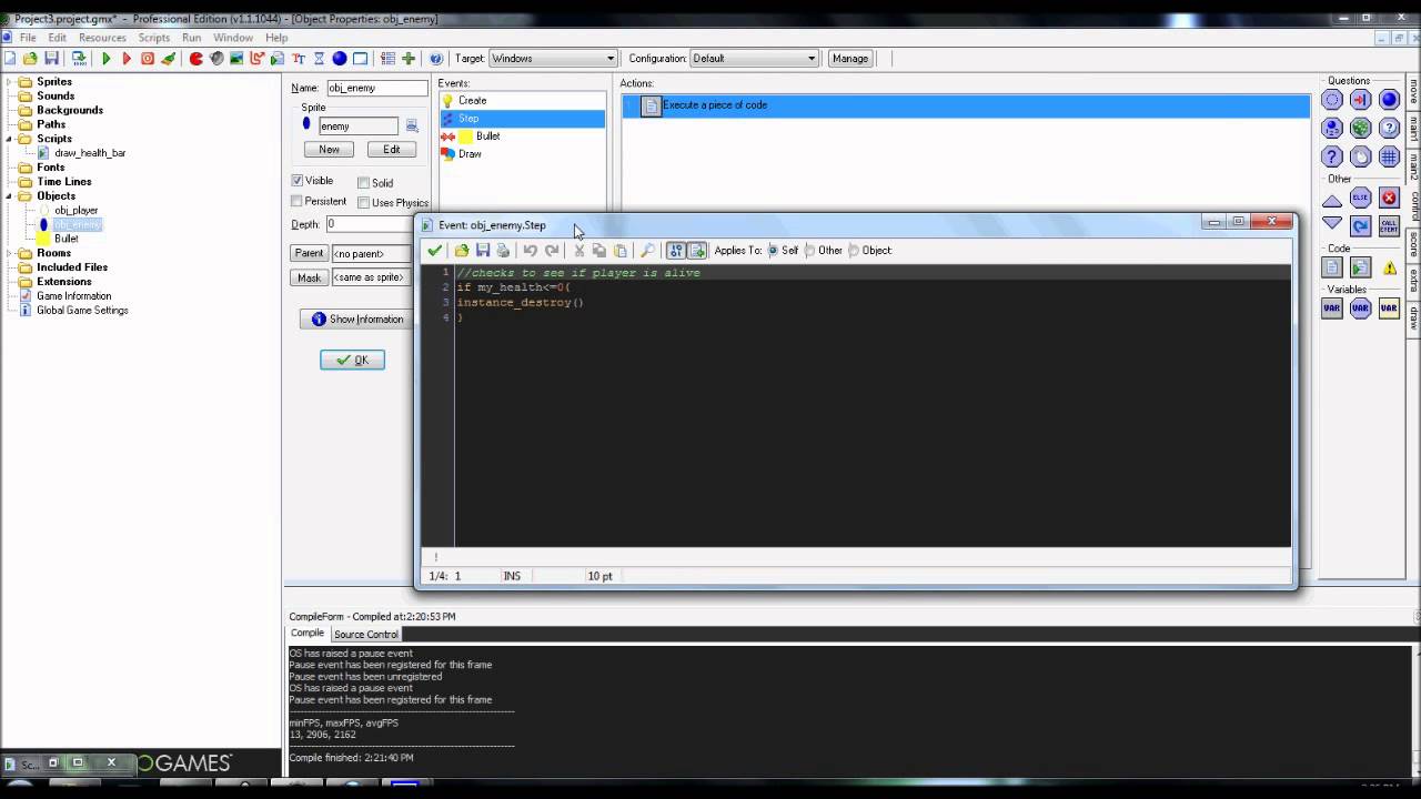 Game Maker Studio Tutorial Custom Health Bar Set Up
