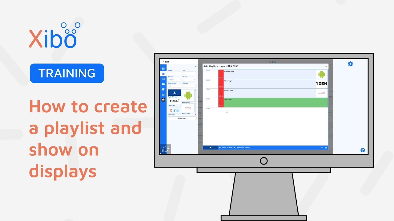 How to create a Playlist and show on Displays.