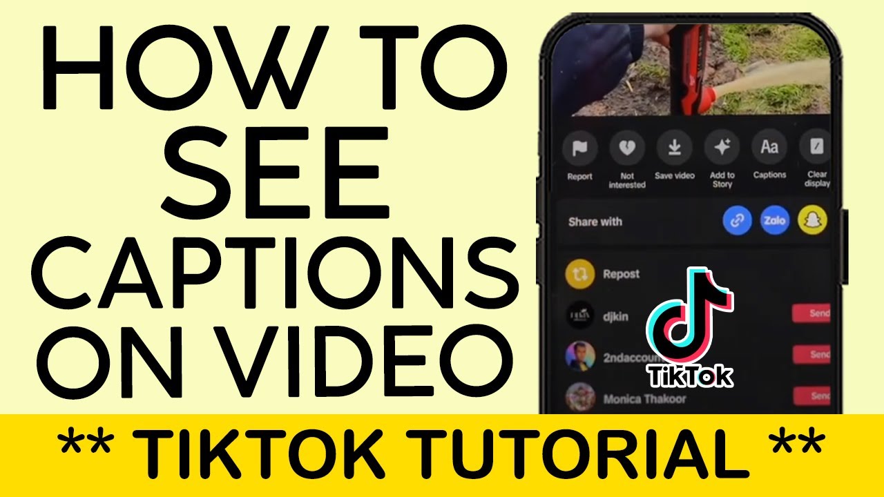 How to See Captions on Tiktok Videos 2025