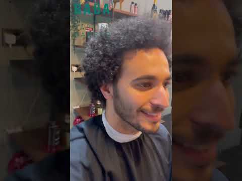 He literally looks like a different person #MensGrooming #HairTransformation #Barber