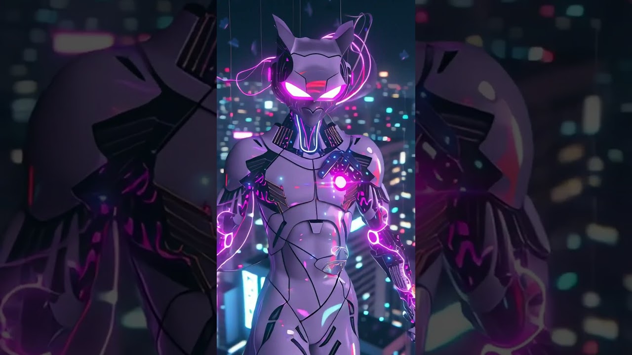 AI Recreated Pokémon as Cyberpunk Warriors #pokemon #pokemonai #pokemontcg #aiart