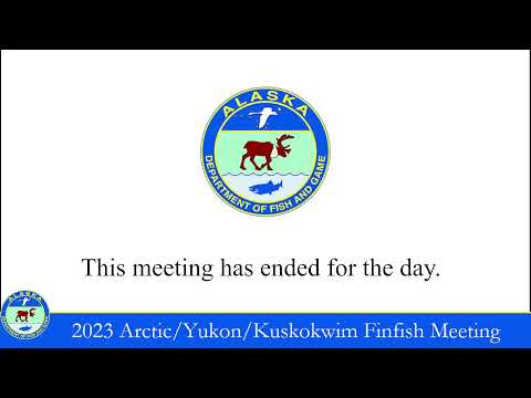 Board of Fisheries - Arctic/Yukon/Kuskokwim Day 1 (1-14-23)