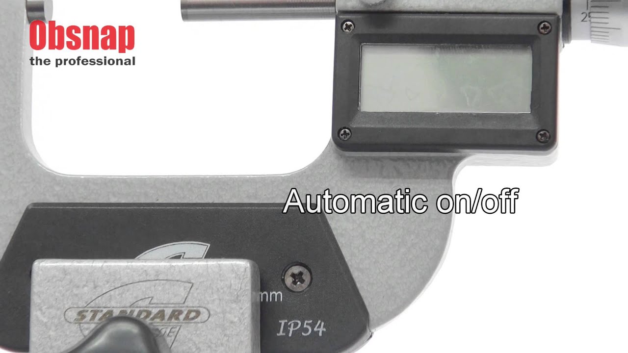 OBSNAP INSTRUMENTS - IP54 External Electronic Micrometer
