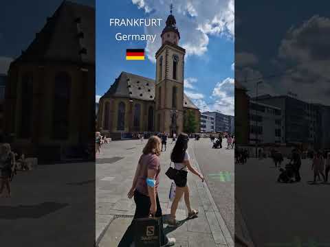 City center of FRANKFURT, Germany 🇩🇪 A captivating blend of history, modernity, and vibrant energy