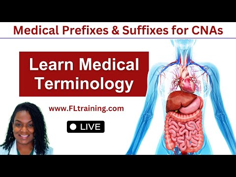 📢 LIVE: Medical Prefixes & Suffixes for CNAs | Learn Medical Terminology with Nurse Eunice!