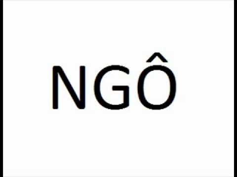 How to pronounce "Ngo" in Vietnam