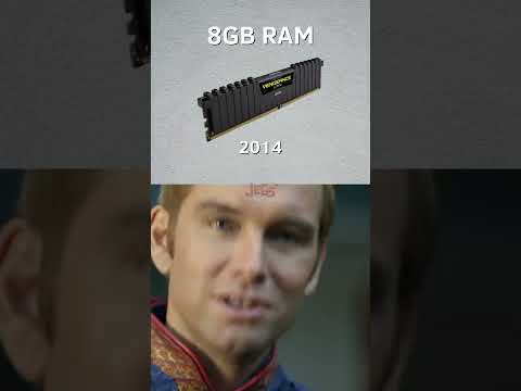 8gb of ram in 2014 vs in 2024. #ram #8gb_ram #8gbram #8gb