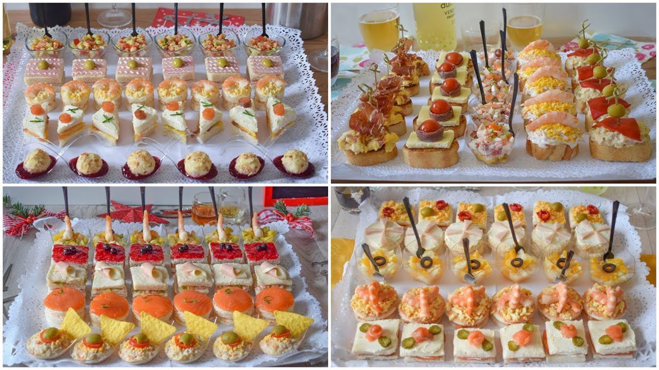 Especial APERITIVOS: 4 bandejas y 20 APERITIVOS para elegir