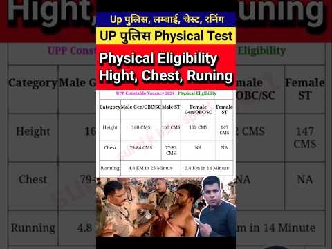 Up police physical eligibility | upp physical test | Upp hight chest runing | #upp