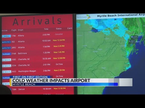 At least 2 flights to Myrtle Beach International Airport diverted due to wind conditions