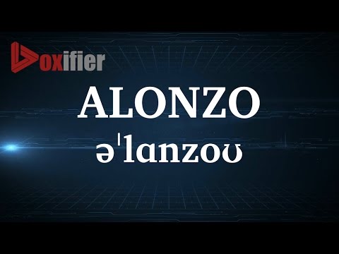 English Pronunciation of Alonzo - Voxifier.com