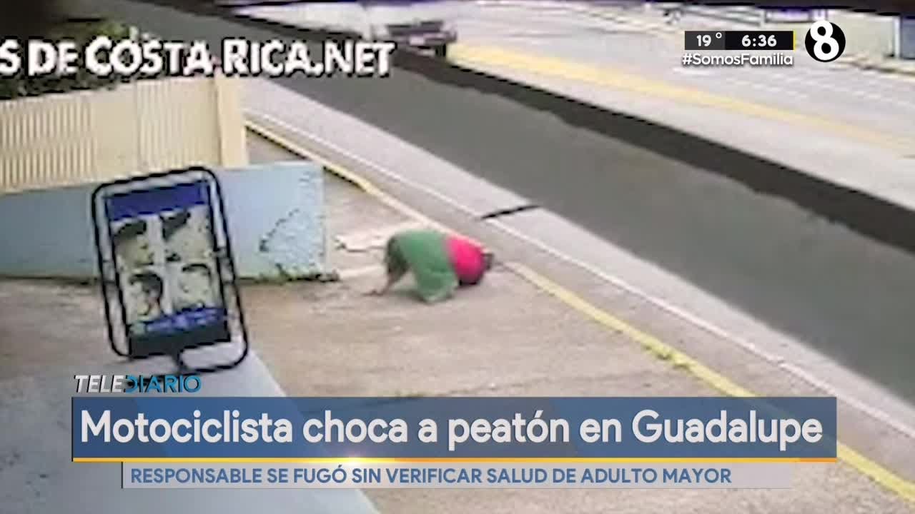 Motociclista choca a peatón en Guadalupe