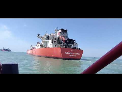 Biggest Indian ship in Indian Ocean π π|Fully loaded ship going for a voyage#sea #ship #indianocean