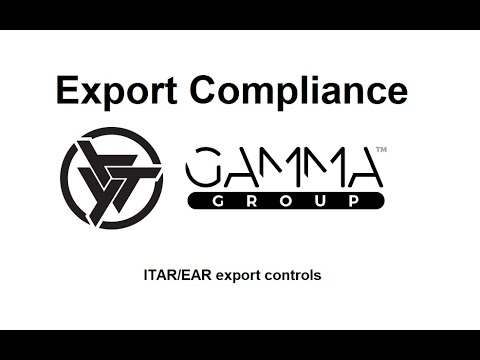 Export Compliance - ITAR/EAR