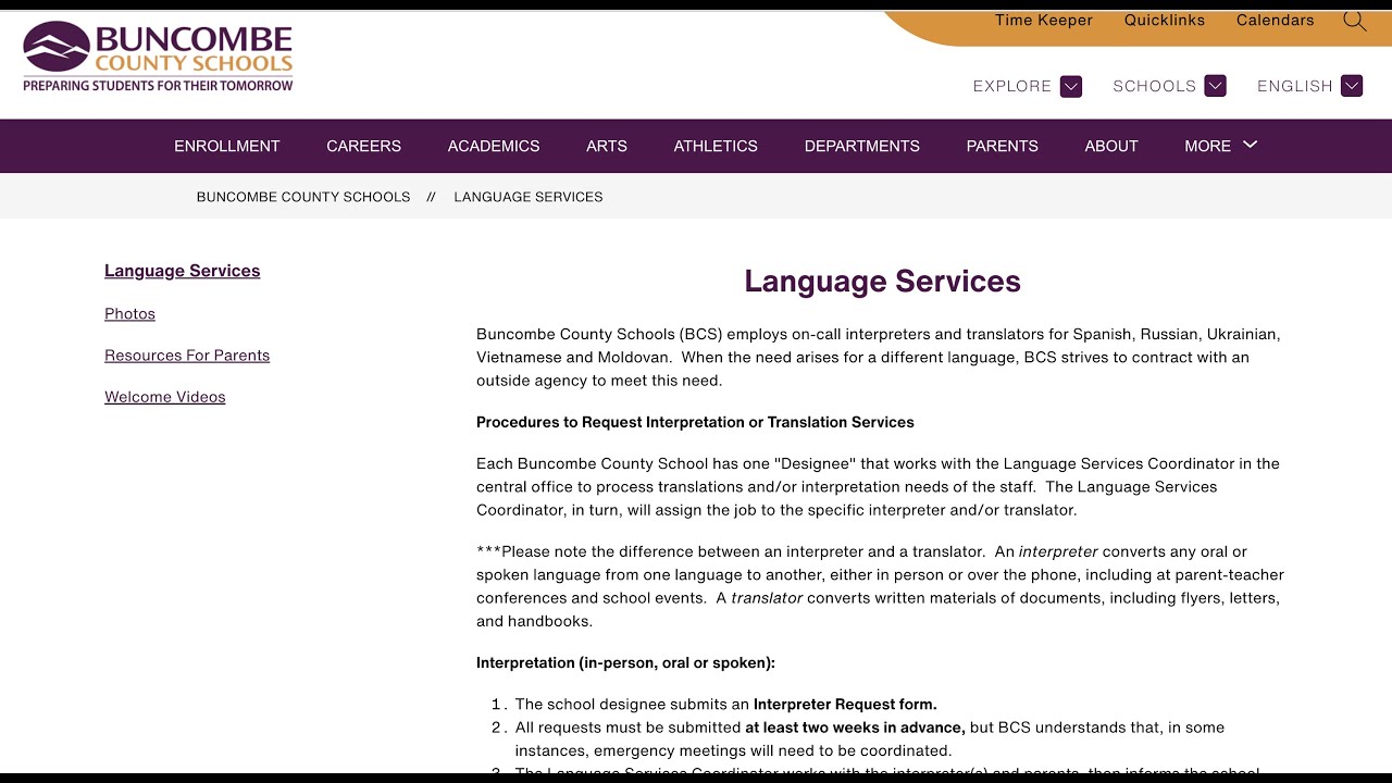 Request forms Training-  Staff