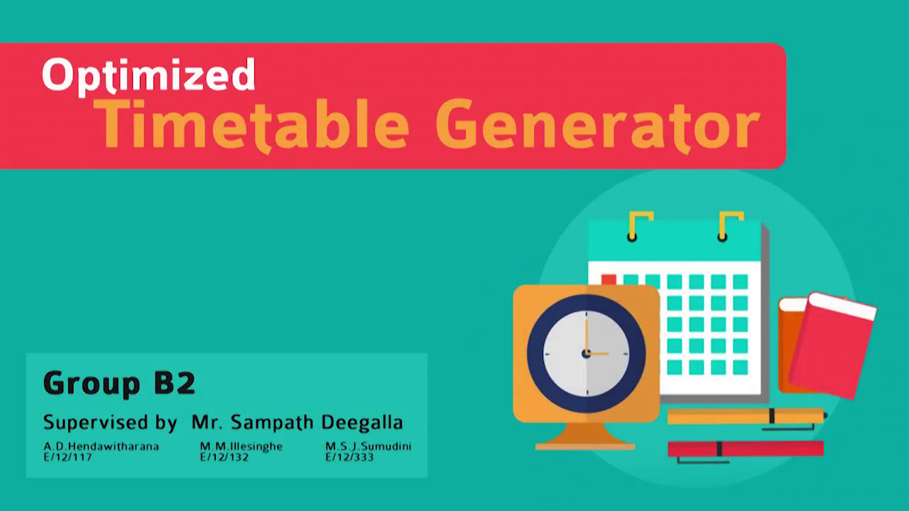 Optimized time table generator using Genetic algorithm