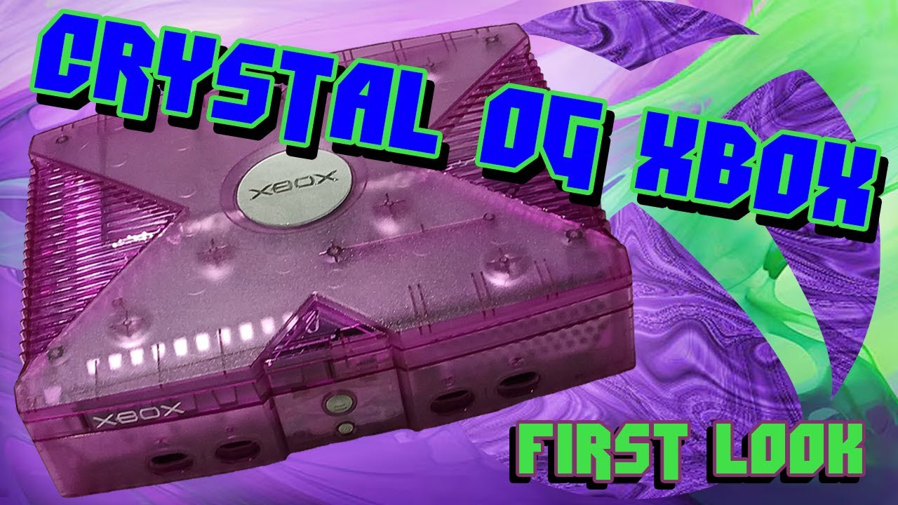 Crystal Purple Cortana OG Xbox First Look! #ogxbox