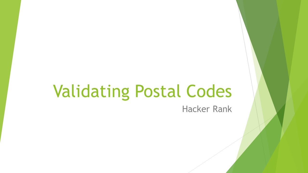 Validating Postal Codes,Hacker Rank,Pyhton3,V2
